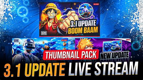 Free Gaming Thumbnail Pack For Bgmi Pubg Update Live Stream