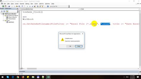 How To Use Save File Dialog In Excel VBA YouTube