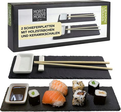 Zestaw Do Sushi Moritz Moritz Szt Os B Czarne Kamienne Upki