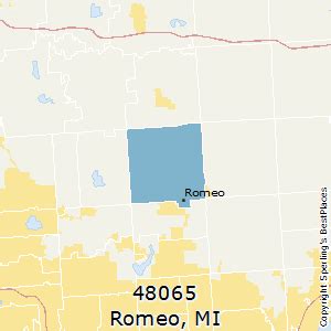 Romeo Mi Zip Code Map Corene Charlotte