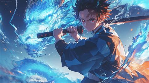 Tanjiro Water Dragon Kimetsu No Yaiba Live Wallpaper MoeWalls