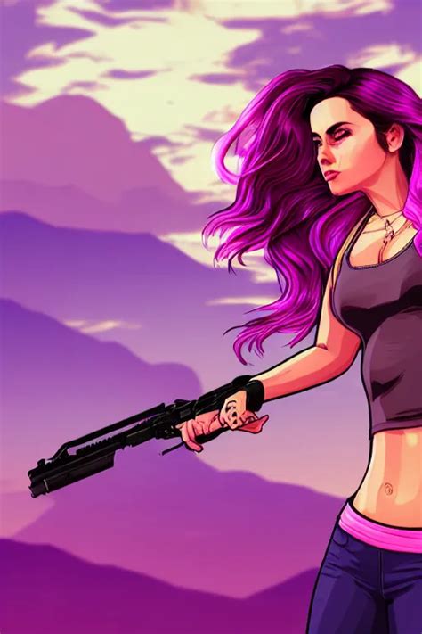 A Stunning GTA V Loading Screen With A Beautiful Woman Stable