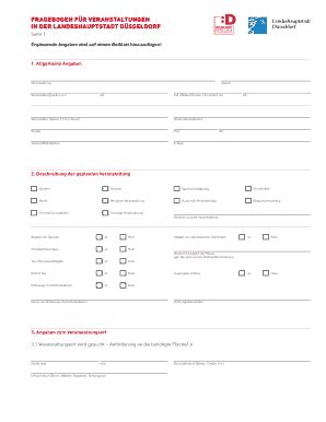 Ausf Llbar Online Fragebogen Fr Veranstaltungen In Der Landeshauptstadt