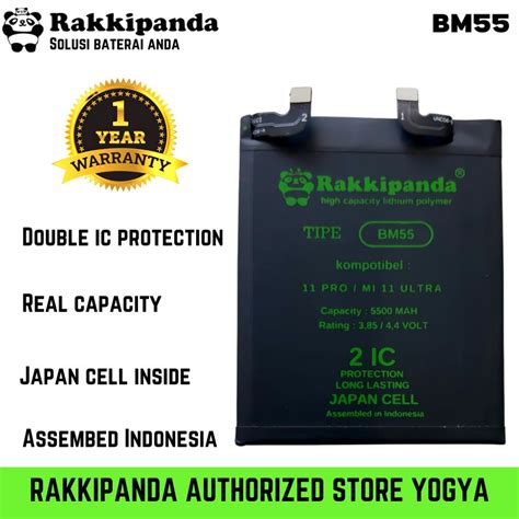 Jual Baterai Batrai Batre Battery Rakkipanda BM55 For Xiaomi Mi 11 Pro