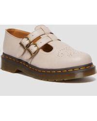 Dr Martens 8065 Virginia Leather Mary Jane Shoes In Pink Lyst