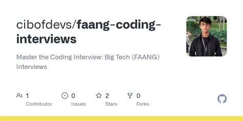 github cibofdevs faang coding interviews master the coding interview big tech faang interviews