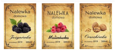 Etykiety Na Nalewki Drukarnia Creativepartner