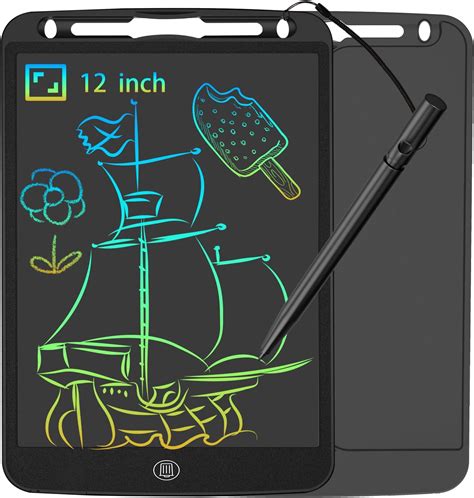 Tablette D écriture LCD Tablette de Dessin Colorée de 12 Pouces Pour