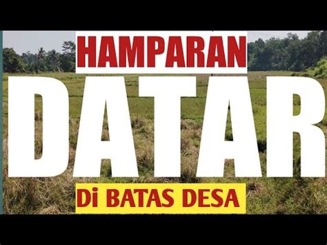 Lahan Datar Di Batas Desa Info Property Parung Panjang 085694132031