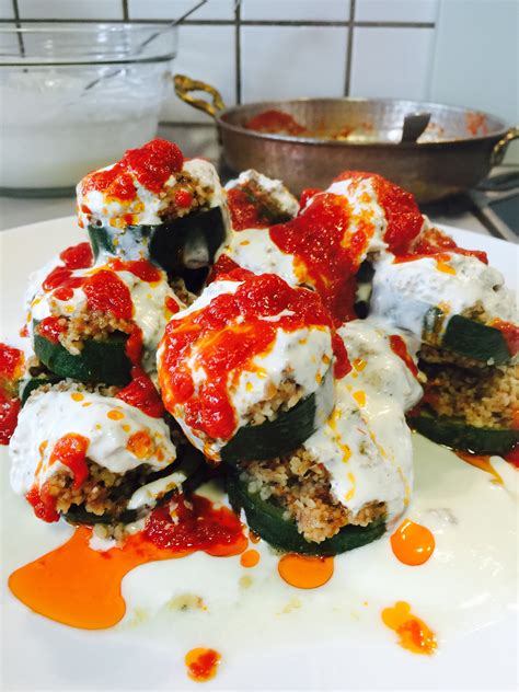 Katıklı Dolma Nasıl yapılır tarifi Kabak dolması Nur Mutfağı