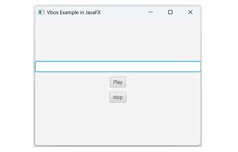 JavaFX VBox Layout