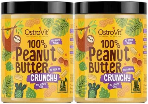 Ostrovt Masło Orzechowe Crunchy Krem Orzechowy 100 2x1kg Ceny i