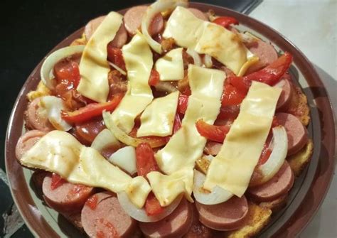 Resep Pizza Roti Tawar Teflon Oleh Dapurnya Marine S Cookpad