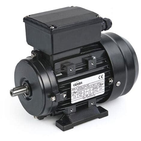 Moteur monophasé CEMER MYTE B3 1 1 KW 3000 TR MIN HA 80 230V Alu