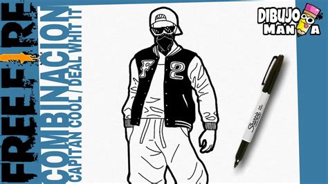COMO DIBUJAR COMBINACIÓN DE FREE FIRE DEAL WHIT IT CAPITÁN COOL