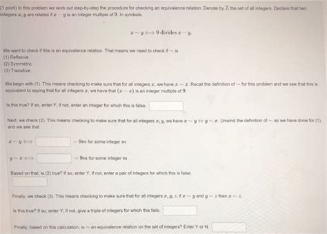 solved 1 point in this problem we work out step by step