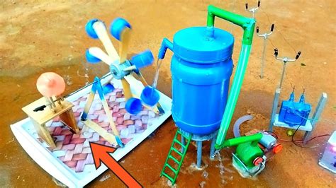 How To Make Mini Water Pump Science Project Water Filter Tank