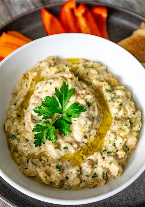 Homemade Baba Ganoush Eggplant Dip Recipe