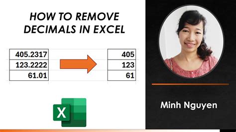 how to remove decimals in excel exceltutorial haminh1804 youtube