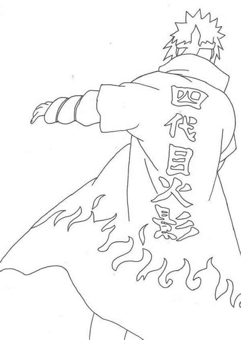 Hokage Minato Lutando Para Colorir Imprimir E Desenhar Colorir Me