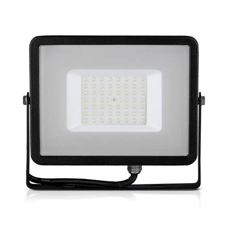 FARO LED FLOODLIGHT 50W SMD SLIM IP65 CHIP SAMSUNG NERO V TAC PRO VT 50