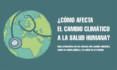 Cómo afecta el cambio climático a la salud humana Prevención