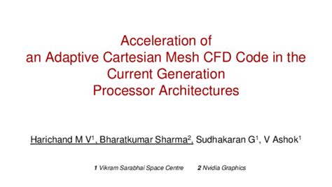 pdf acceleration of an adaptive cartesian mesh cfd solver in the current generation processor