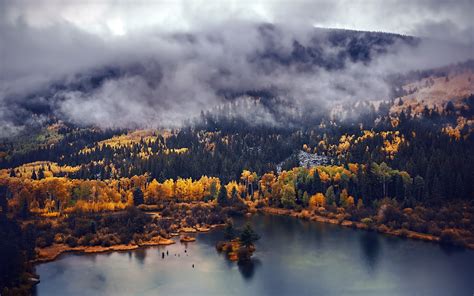 Papel De Parede Vista A Rea Agua Natureza Panorama X