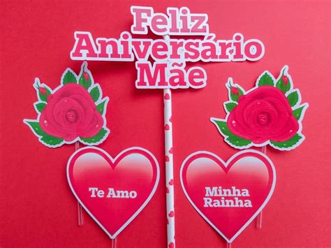 Descobrir 35 imagem topo de bolo feliz aniversário mãe br
