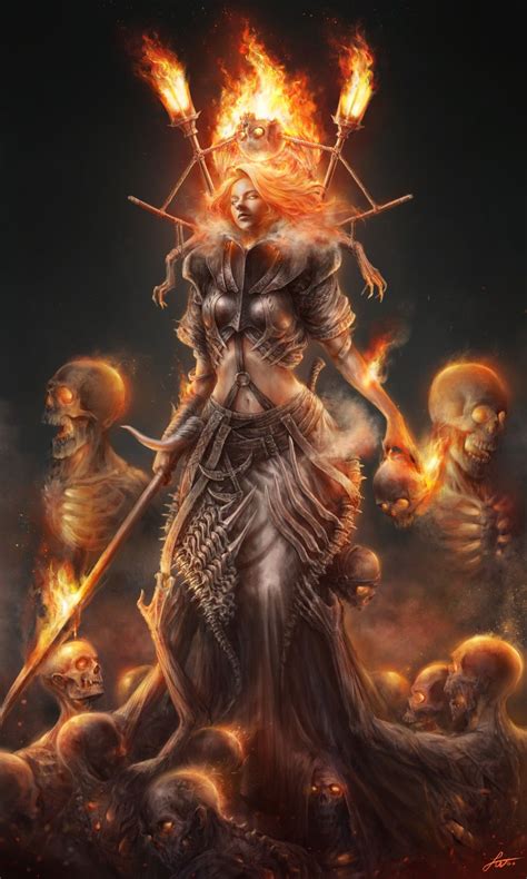 Bella Necromancer Pyromancer Girl On Artstation At Https