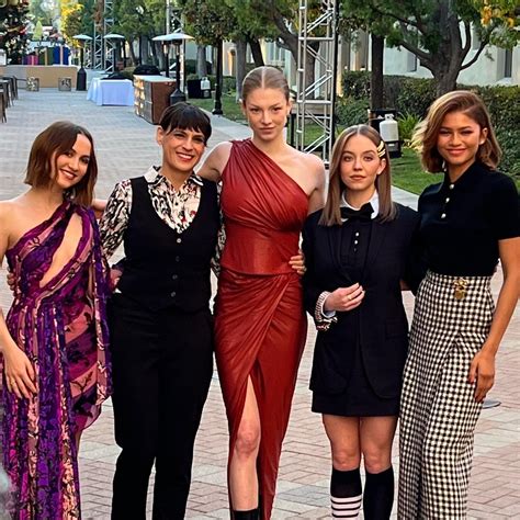 Zendaya Hunter Schafer Sydney Sweeney And Maude Apatow Attends The