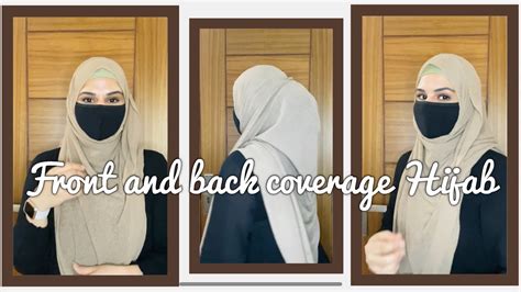 Front And Back Coverage Hijab Elegant Hijab Tutorial Full Coverage