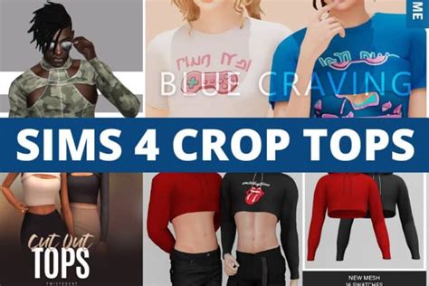 23 Sims 4 Crop Tops Unlock The Cutest Tops Now We Want Mods