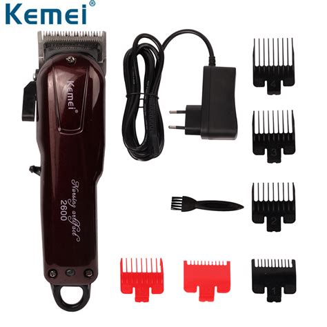 Máquina de Cortar Cabelo Profissional sem fio recarregável Kemei LOF V