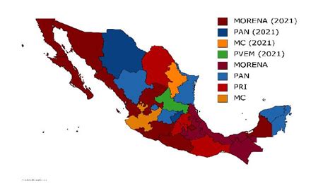 As Quedan Las Gubernaturas Tras Las Elecciones Mapa
