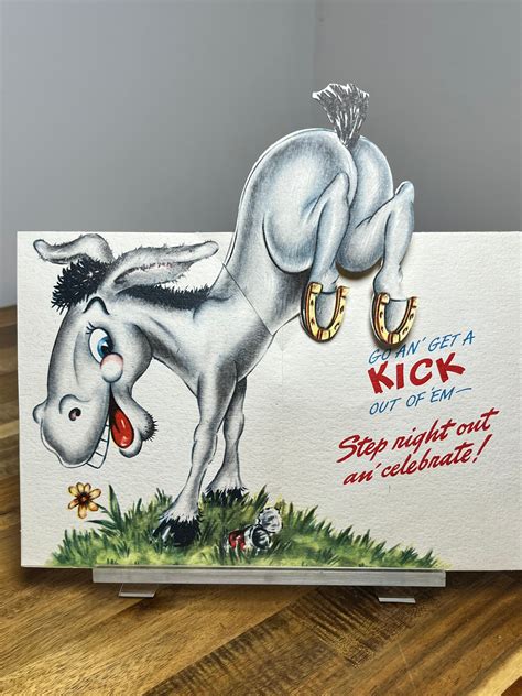 Vintage Unused Adult Birthday Card Etsy