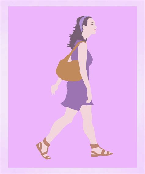 Gente Caminando Dibujo De Mujer Caminando