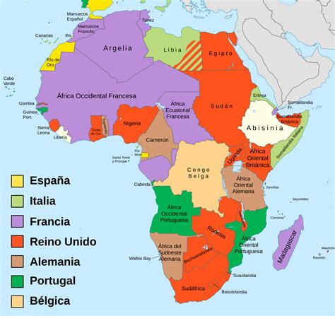Partage De L Afrique Entre Sept Puissances Europ Ennes