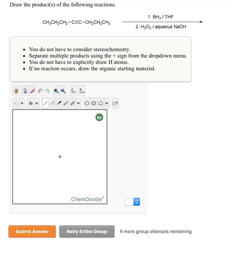 Solved Draw The Product S Of The Following Reactions You Chegg