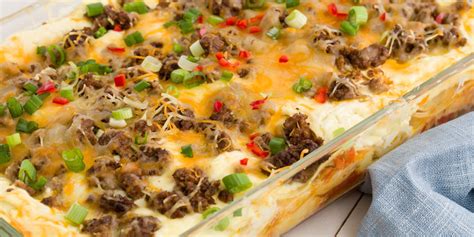 Cheesy Taco Lasagna Recipe Just A Pinch Recipes