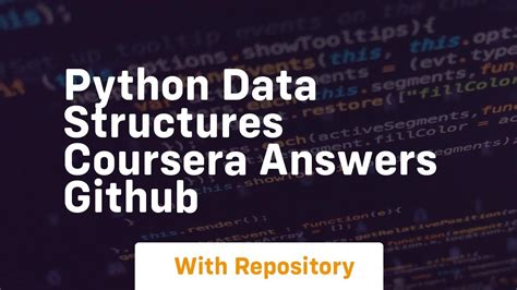 Python Data Structures Coursera Answers Github YouTube