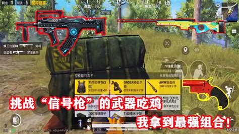 突击手马丁挑战信号枪里武器吃鸡狗杂与AWM才是最强 腾讯视频