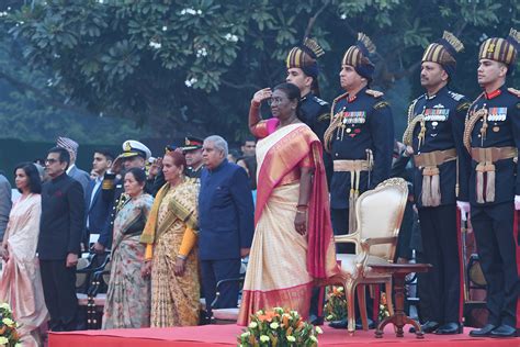 The President Of India Smt Droupadi Murmu Presented A New Standard Of