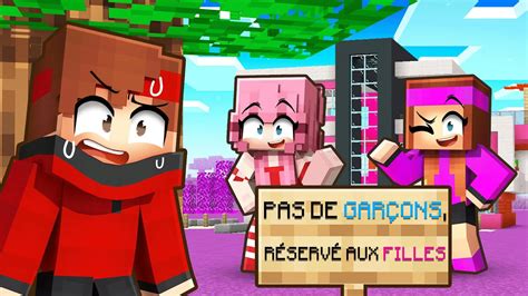 J infiltre un SERVEUR réservé aux FILLES sur Minecraft YouTube