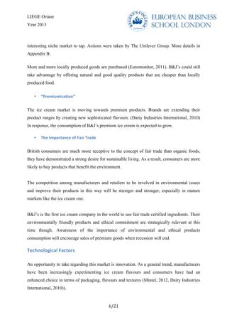 Consumer Behaviour Report Ben Jerry S PDF