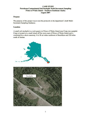 Fillable Online Dec State Ak CASE STUDY Petroleum Contaminated Soil