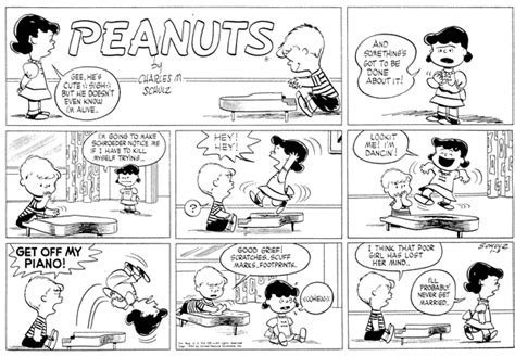 Lucy Schroeder Snoopy Comics Cartoon Strip Snoopy