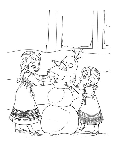 Coloriages gratuits et à imprimer la Reine des Neiges de Disney