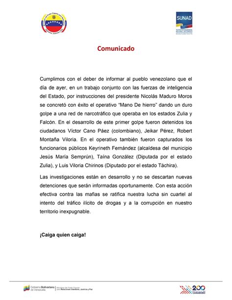 Alfred Nazareth On Twitter COMUNICADO Siguiendo Lineamientos Del