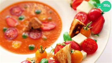Gazpacho Fraise Tomate Huile De Basilic Ribambelle De Fraise Tomates